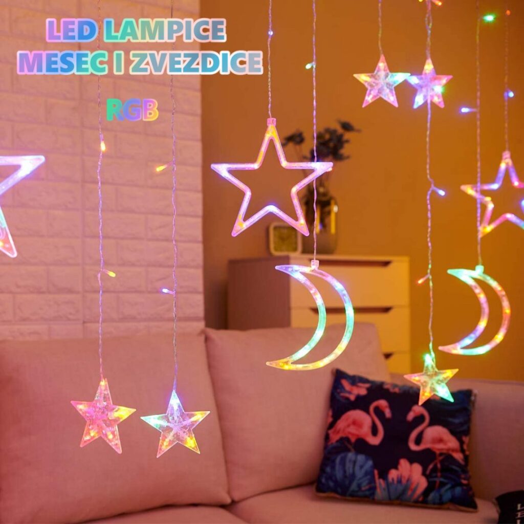 Magične Led lampice mesec i zvezdice - Iksshop